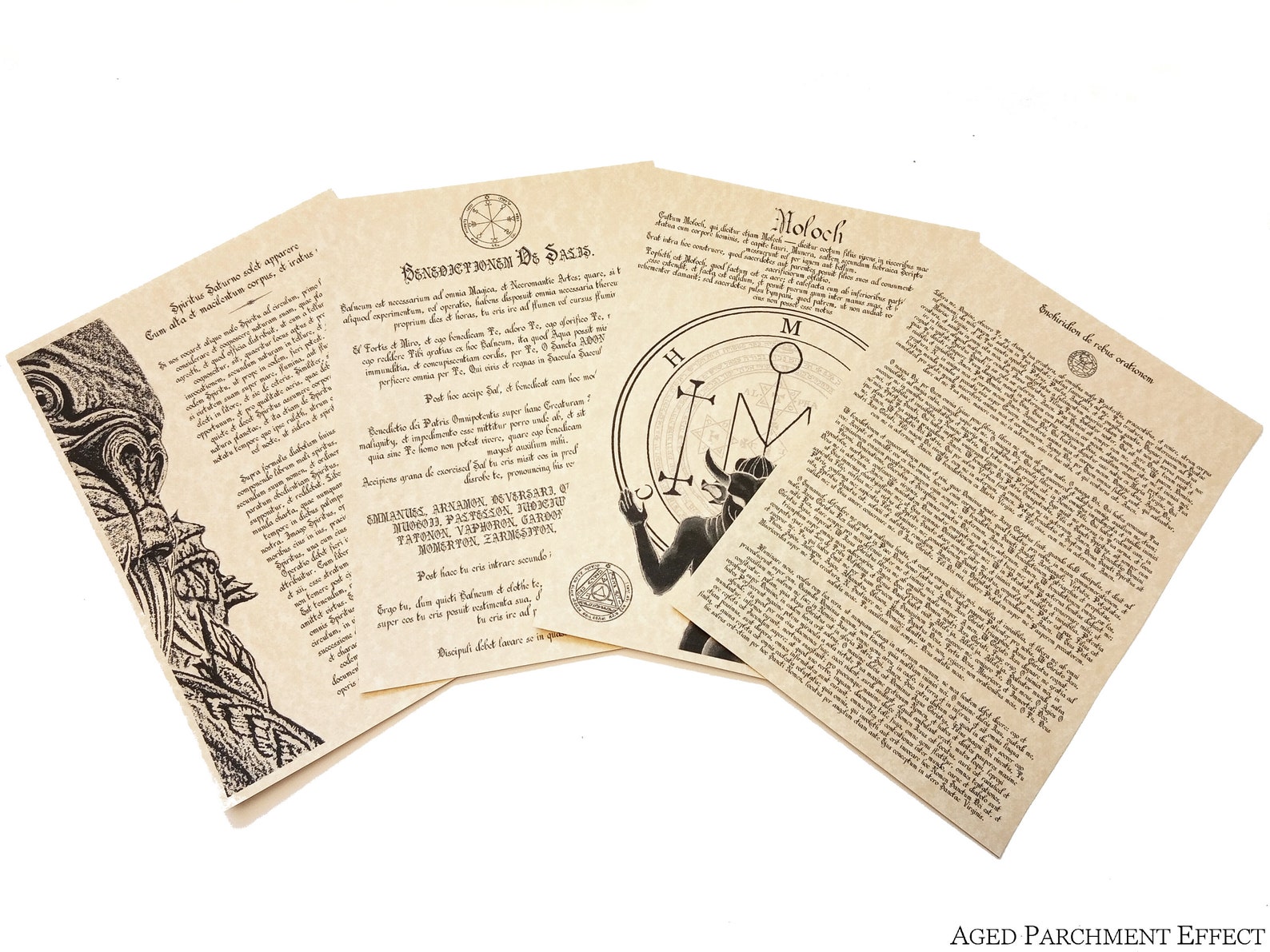 Demon Journal Pages - Demonology Supernatural Ritual - Latin Spells of ...