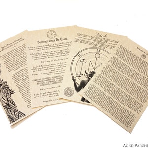 Demon Journal Pages - Demonology Supernatural Ritual - Latin Spells of ...