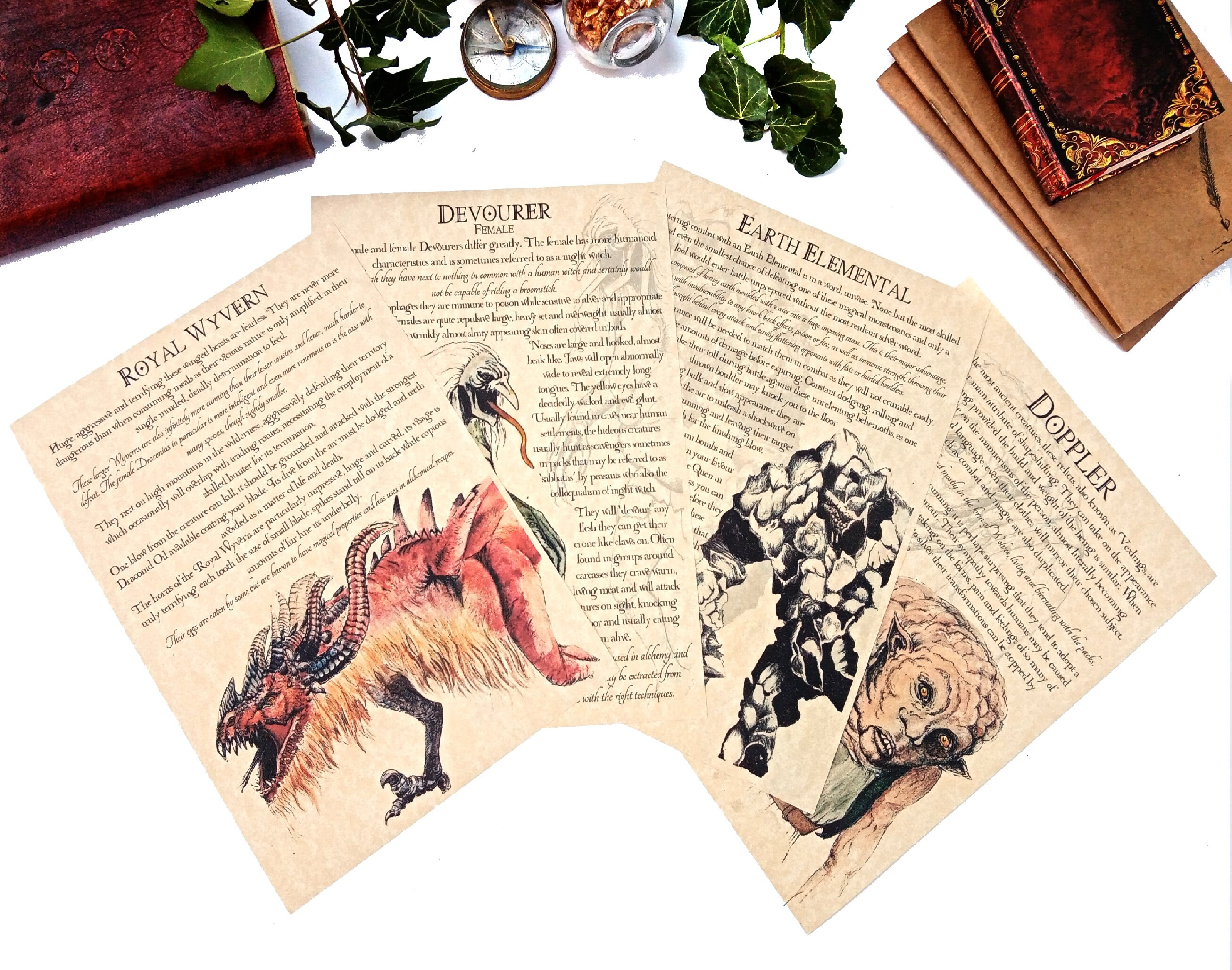 Bestiary THIRD Complete Set: Higher Vampire Elemental | Etsy UK