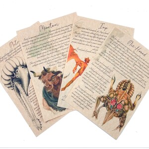 Bestiary of Tamriel Complete SIX SETS - Undead, Waterways, Goblins ...