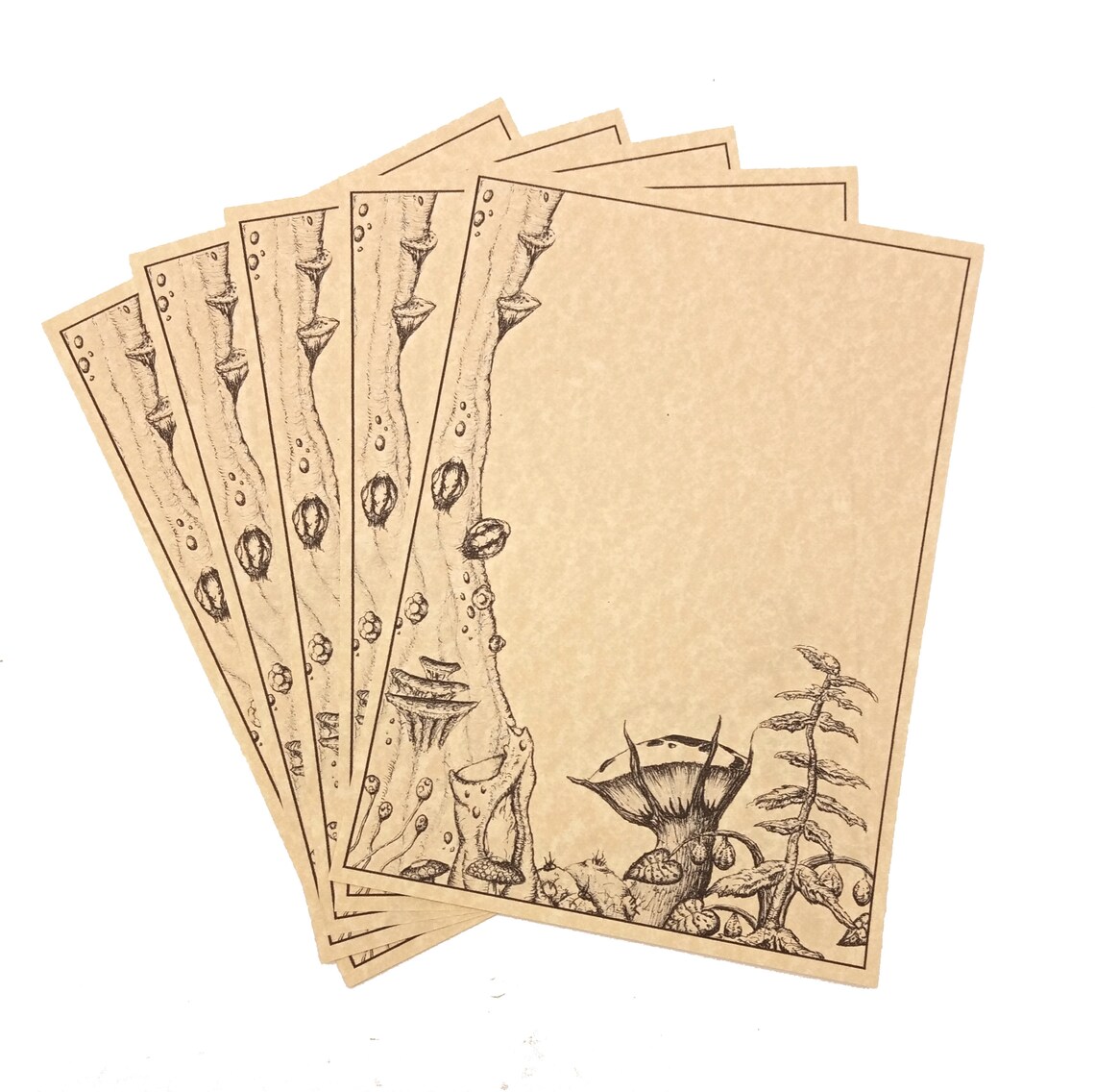 Mania Writing Paper Shivering Isles Illustrated Aged | Etsy