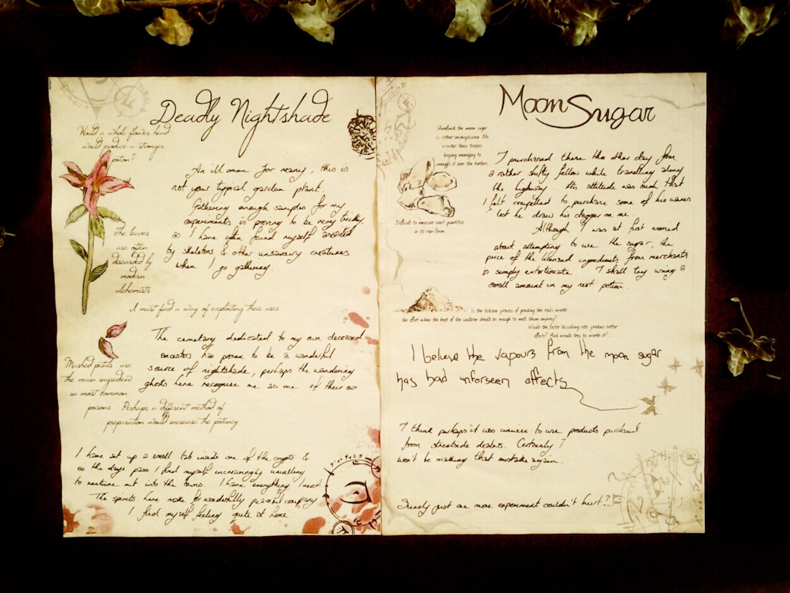 Alchemist Journal Pages, Adventurer Diary, Spells and Alchemy ...