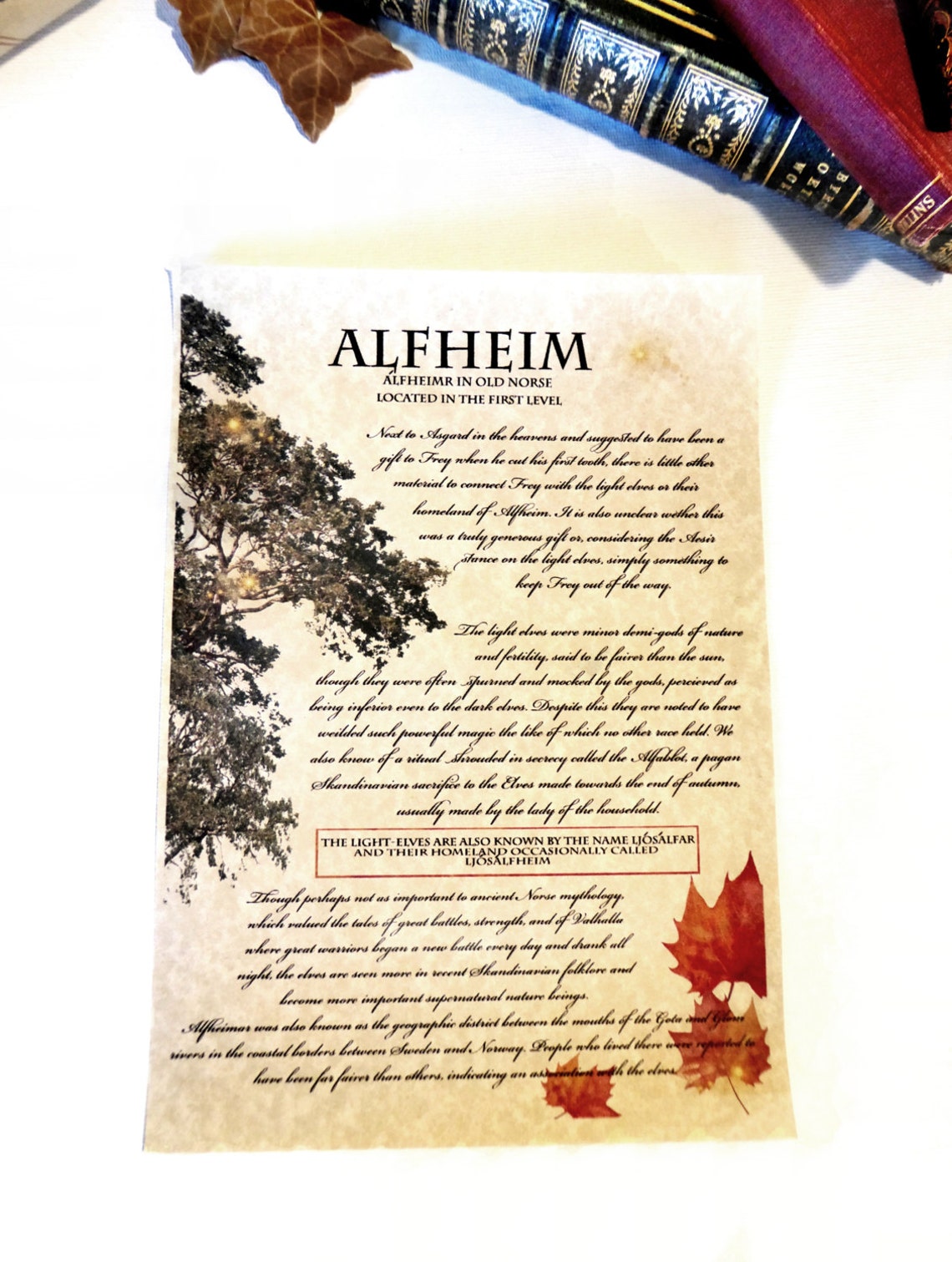 Norse Mythology Journal Pages Asgard Alfheim Vanaheim Thor - Etsy