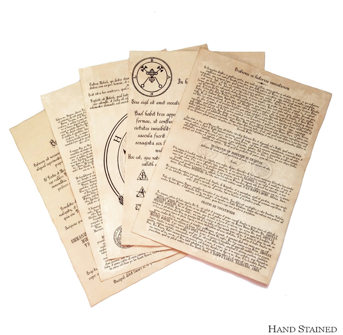 Demon Journal Pages - Demonology Supernatural Ritual - Latin Spells of ...