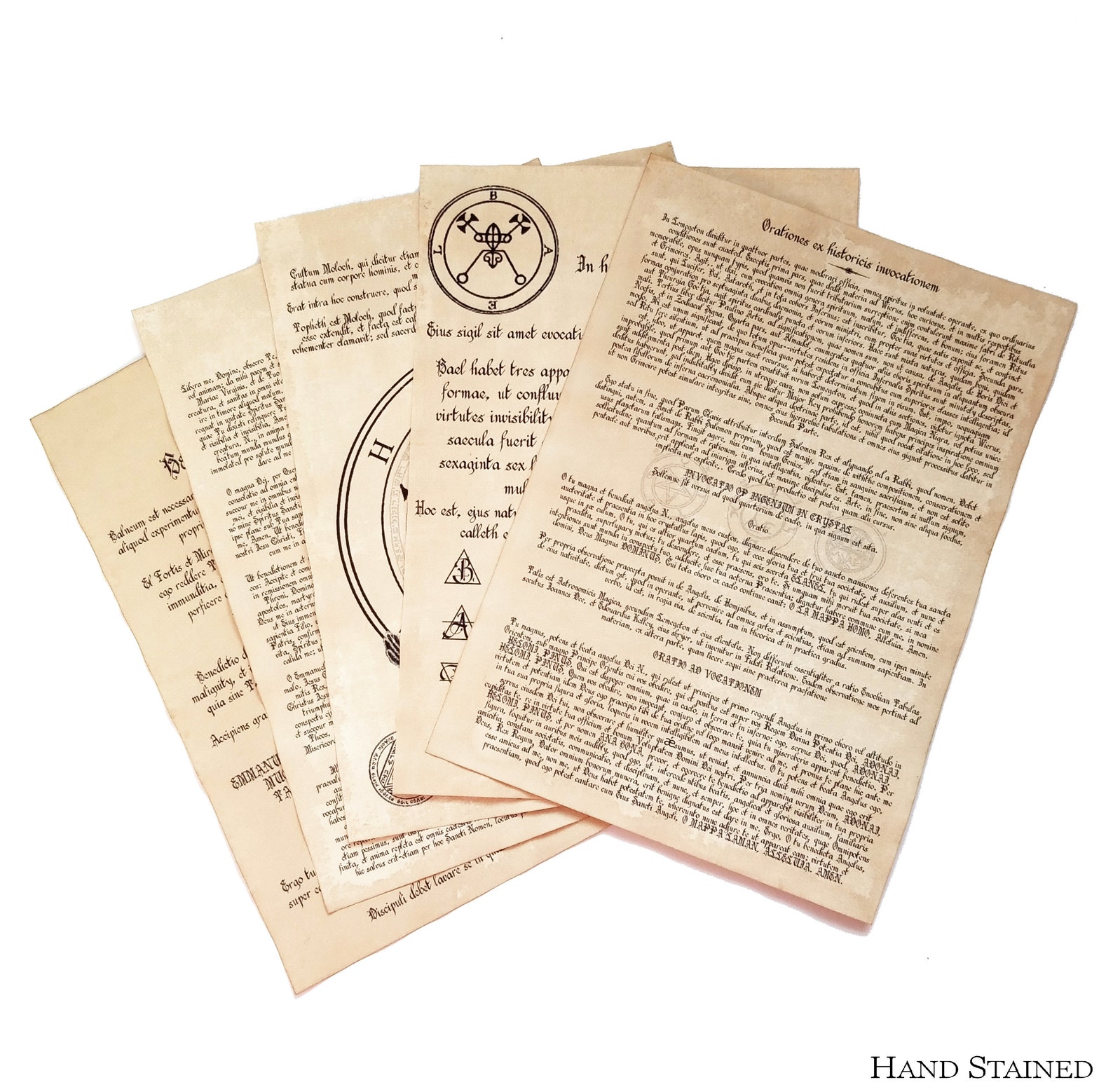 Demon Journal Pages Demonology Supernatural Ritual Latin - Etsy