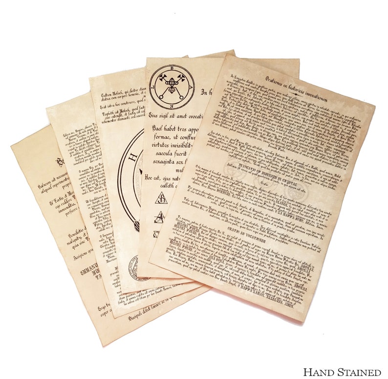 Demon Journal Pages Demonology Supernatural Ritual Latin - Etsy