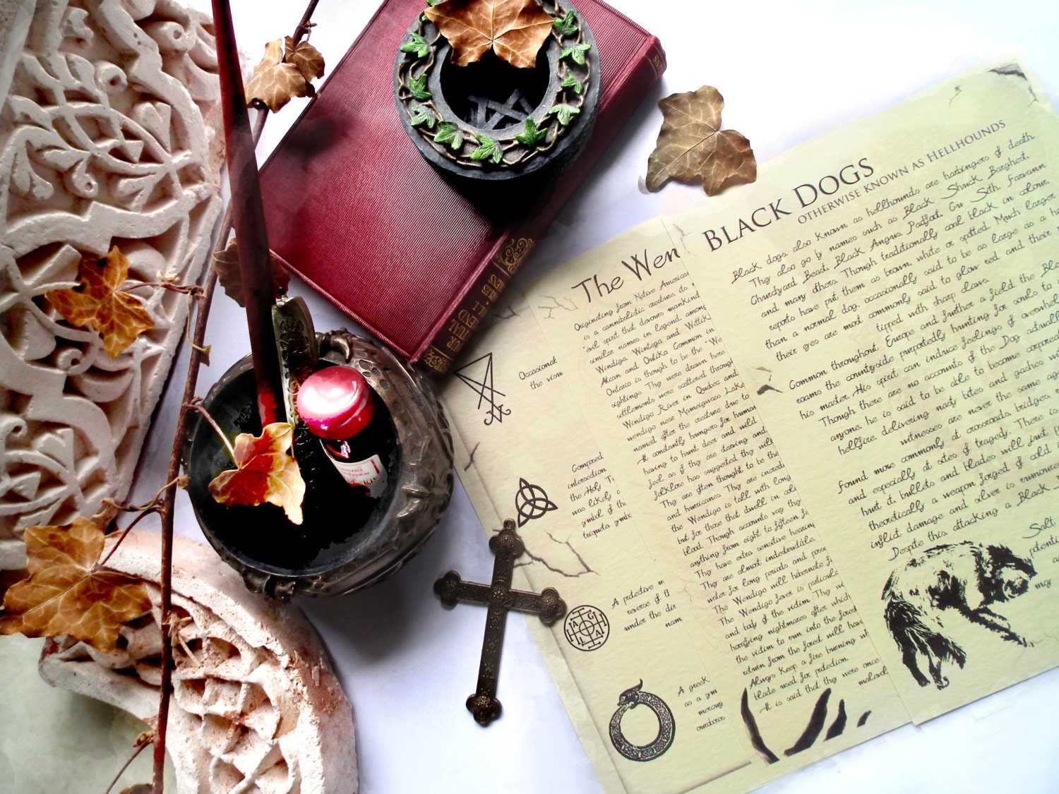 Supernatural Journal Pages Mythical Evil Creatures Spirits - Etsy