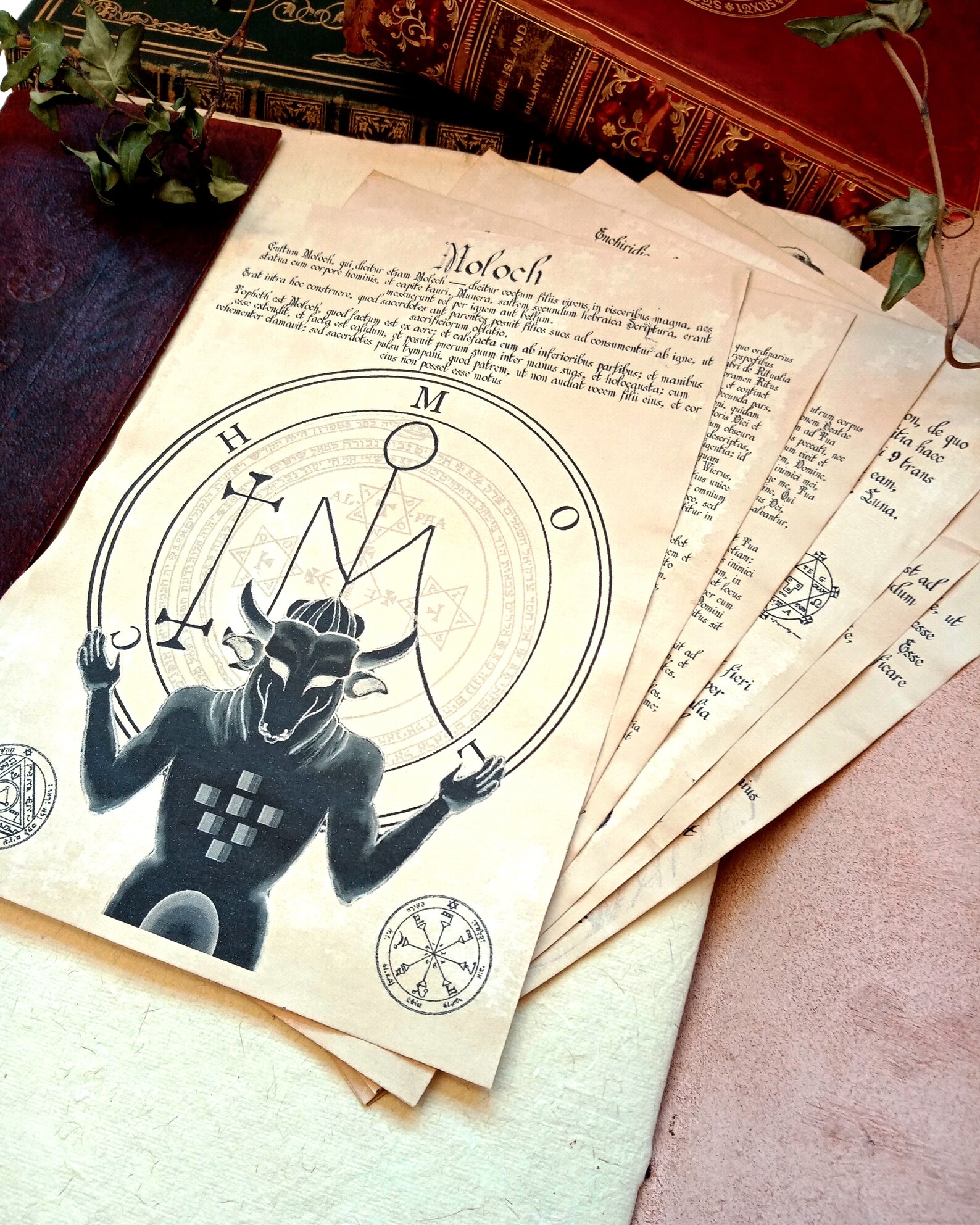 Demon Journal Pages - Demonology Supernatural Ritual - Latin Spells of ...