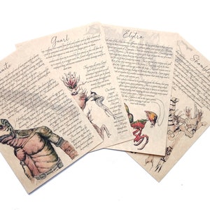 Bestiary of Tamriel Complete SIX SETS - Undead, Waterways, Goblins ...