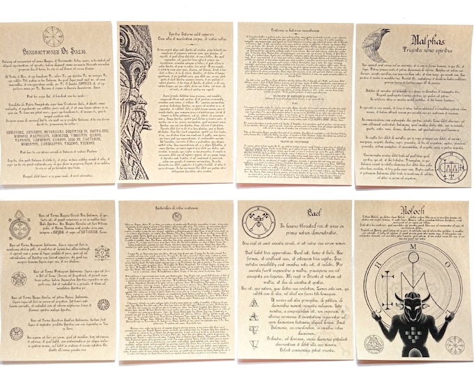 Demon Journal Pages Demonology Supernatural Ritual Latin - Etsy