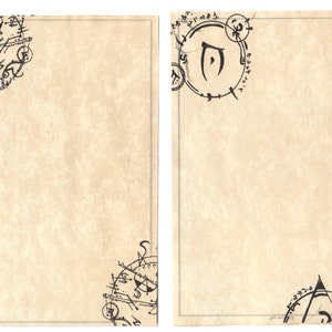 Oblivion Elder Scrolls Inspired Writing Paper Daedric - Etsy