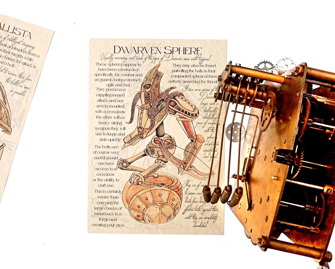 Dwarven Automatons of Tamriel Dwemer Animunculi Creatures - Etsy UK