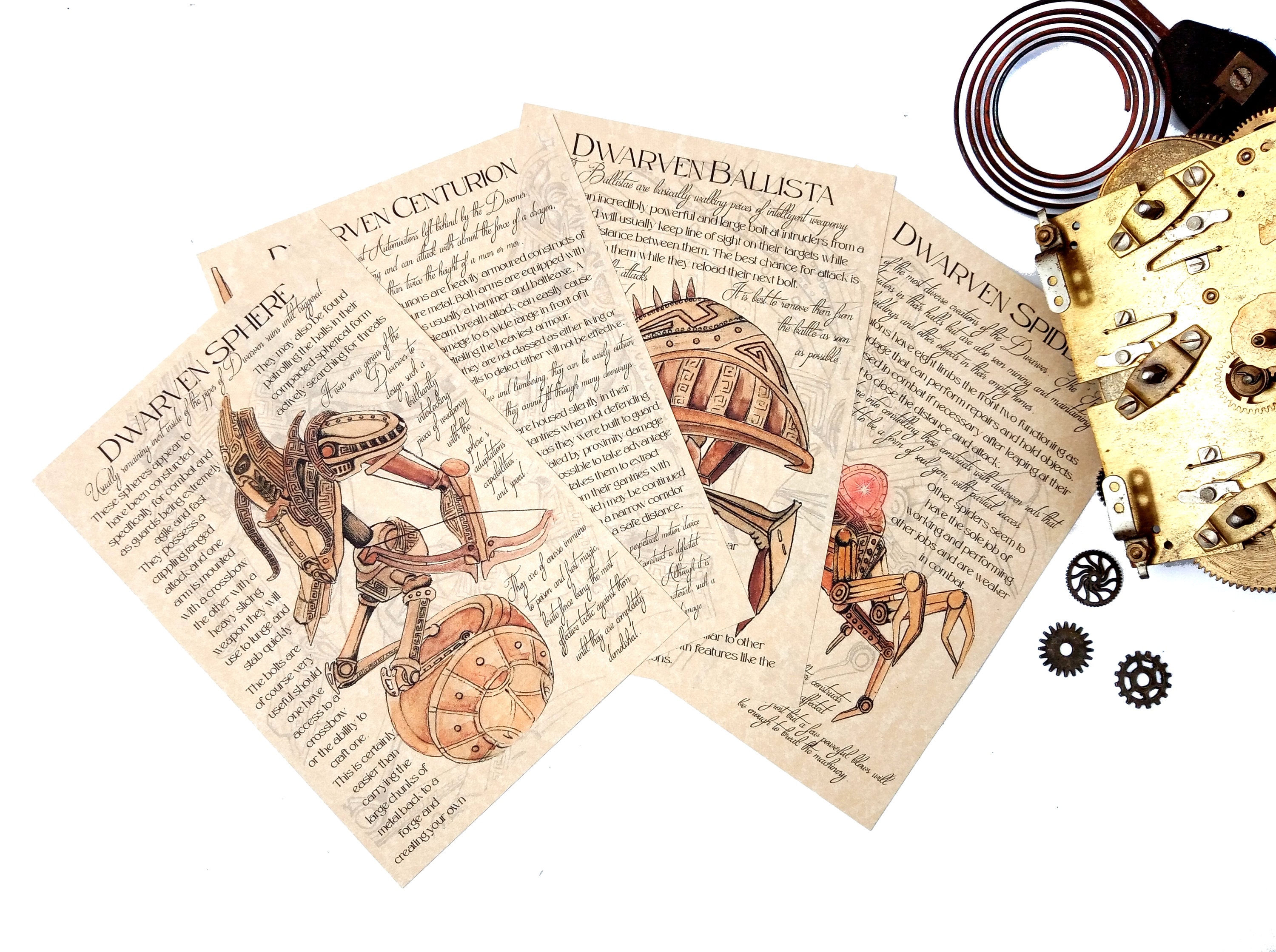 Dwarven Automatons of Tamriel Dwemer Animunculi Creatures - Etsy UK