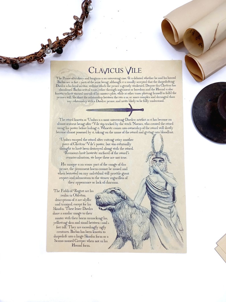 Daedric Princes Nocturnal Clavicus Vile Azura Hermaeus - Etsy