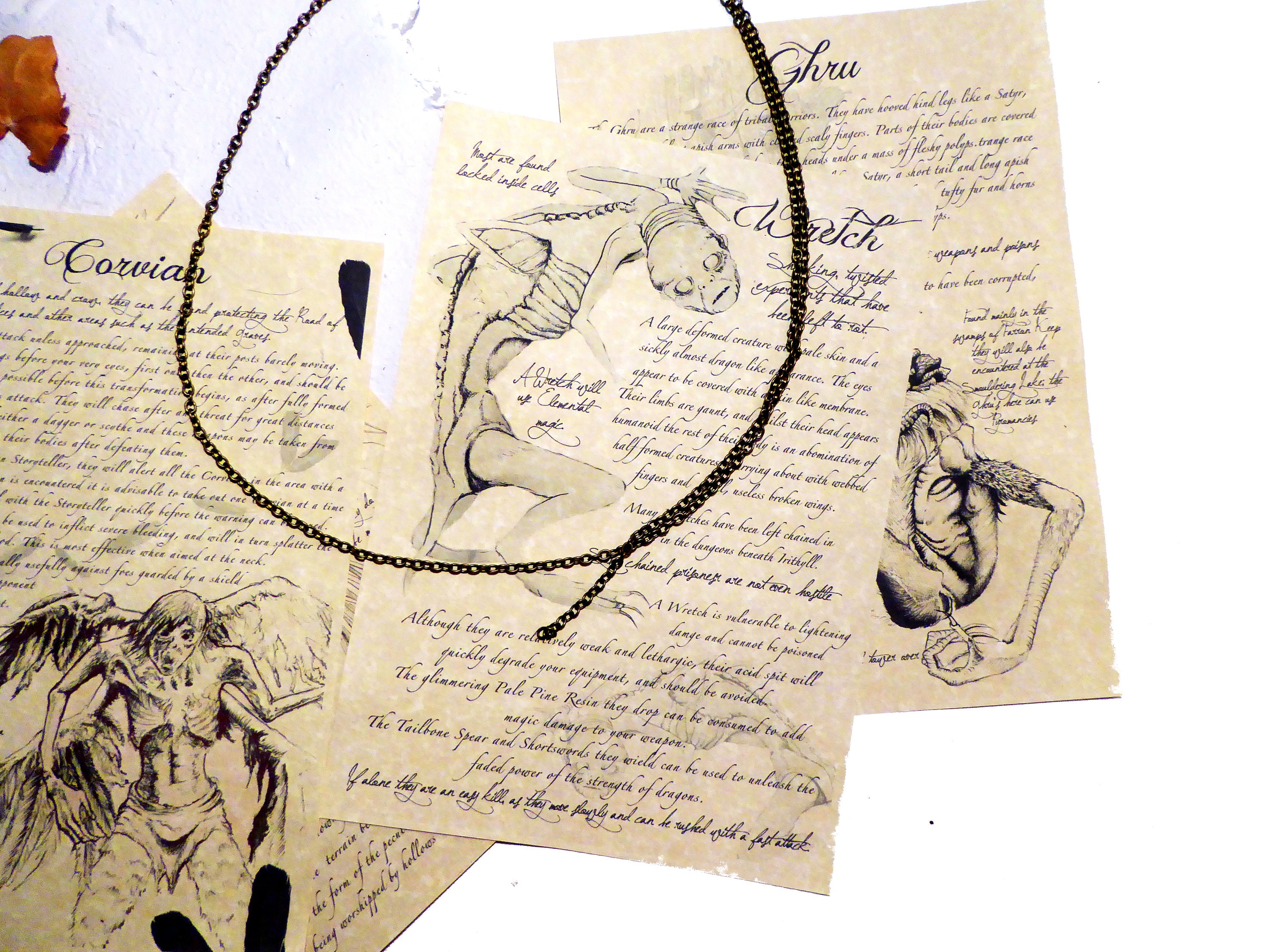 Dark Bestiary Journal Pages: Corvian Pilgrim Butterfly - Etsy UK