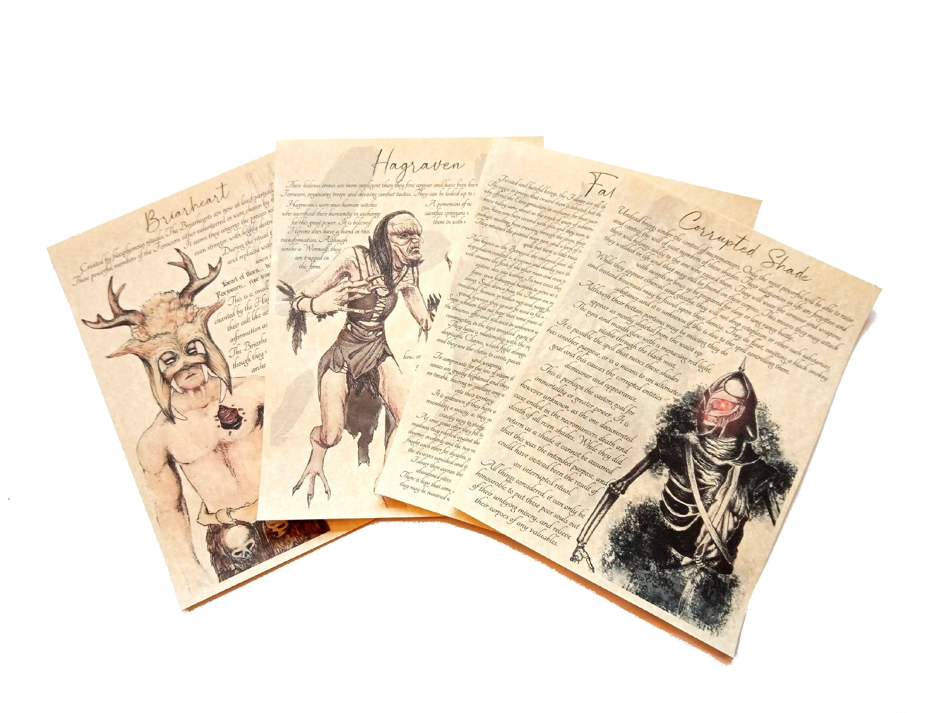 Bestiary of Tamriel Complete SIX SETS Undead Waterways - Etsy UK