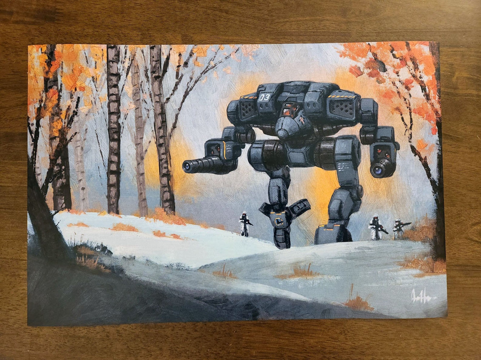 Winter Patrol: Battletech Fan Art Print - Etsy