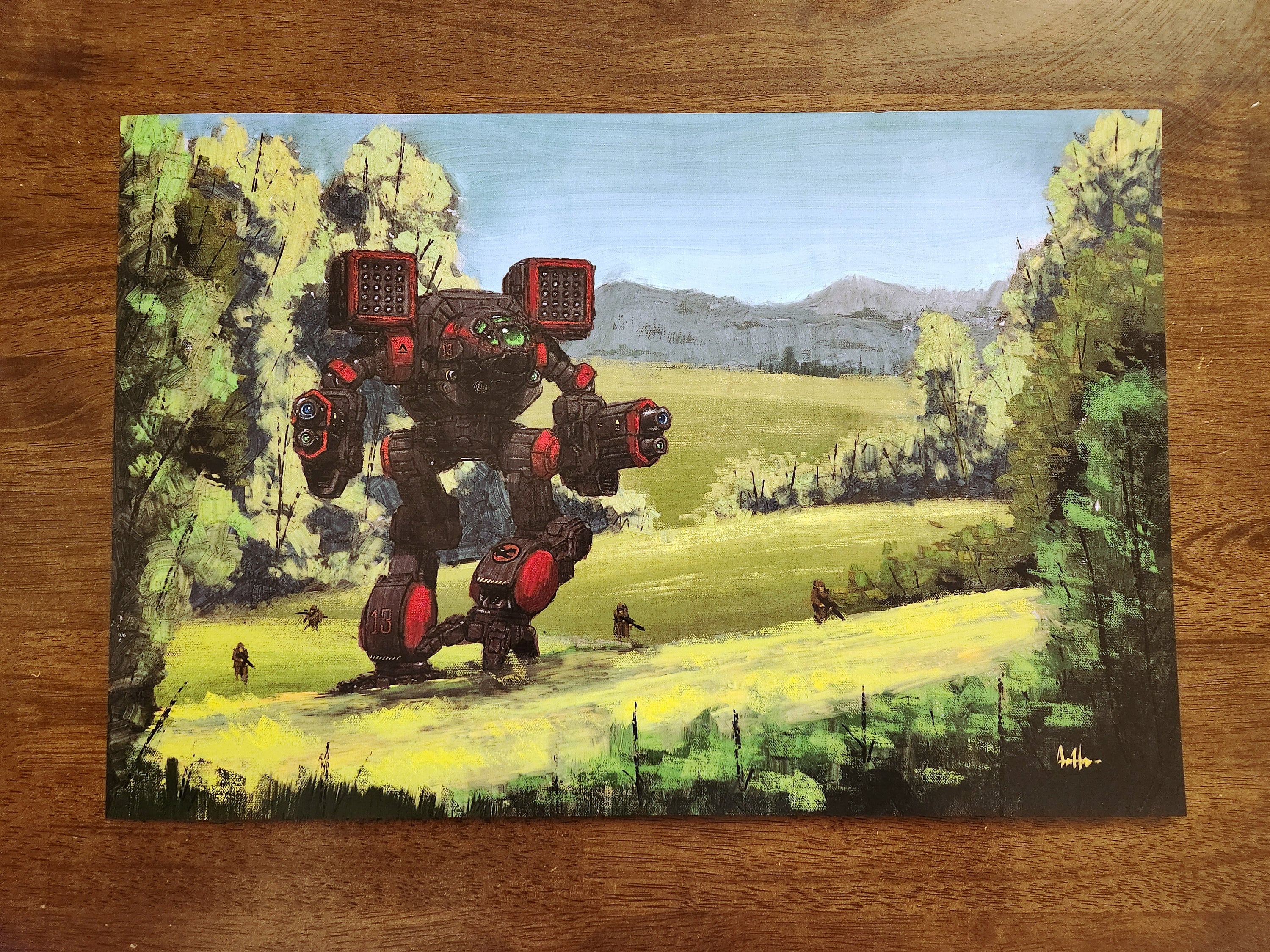 Summer Patrol: Battletech Fan Art Print - Etsy