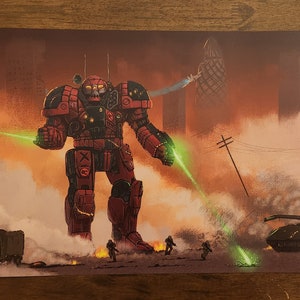 Atlas Assault: Battletech Fan Art Print - Etsy
