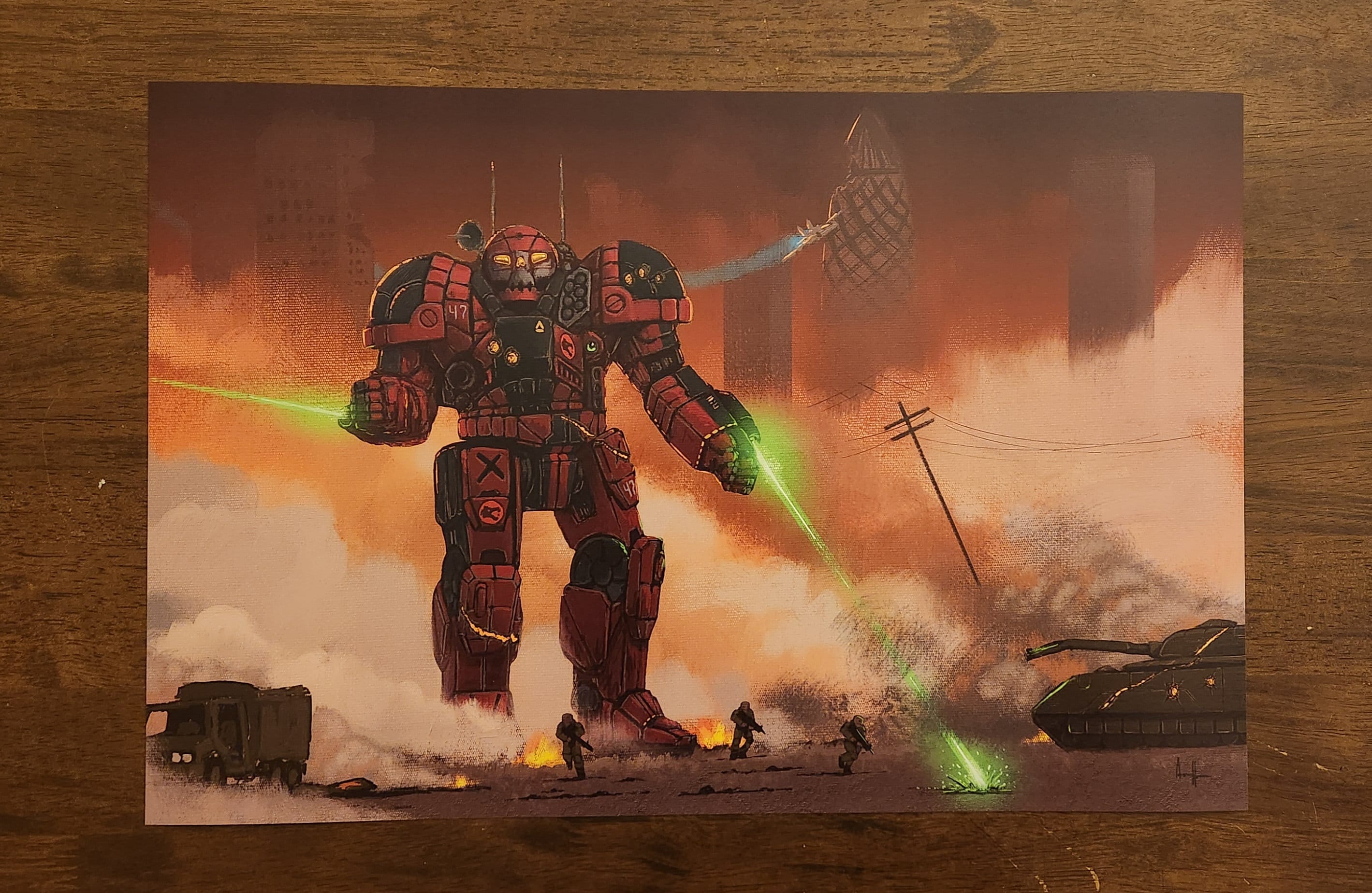 Atlas Assault: Battletech Fan Art Print - Etsy