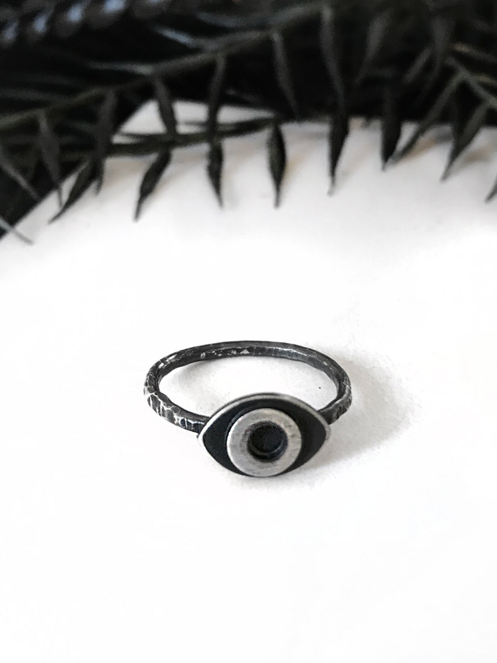 Small Silver Eye Ring Evil Eye Jewelry Third Eye Ring - Etsy