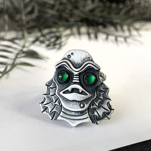 Vintage Monster Ring Inspired by the Creature From the Black Lagoon ...