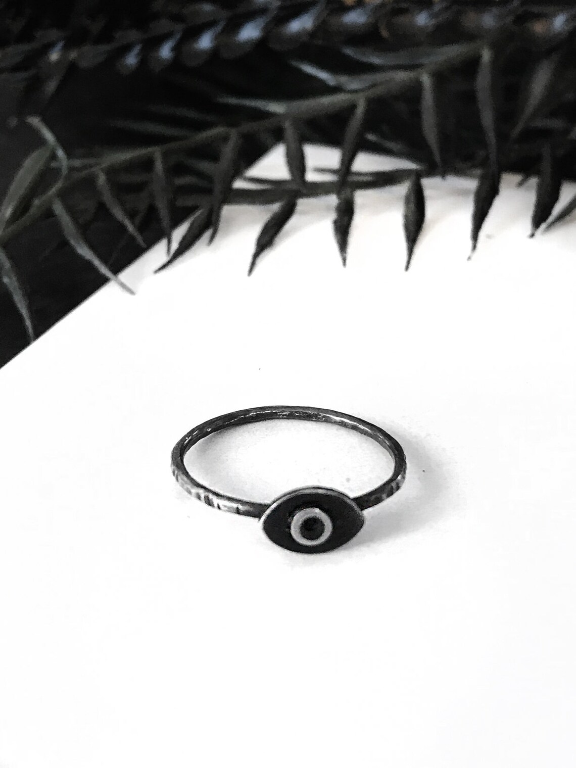 Small Silver Eye Ring Evil Eye Jewelry Third Eye Ring - Etsy