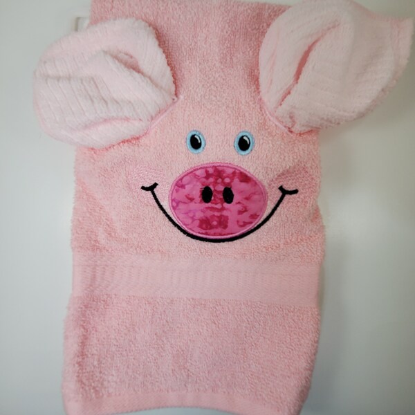 Pig Hand Towel - Etsy