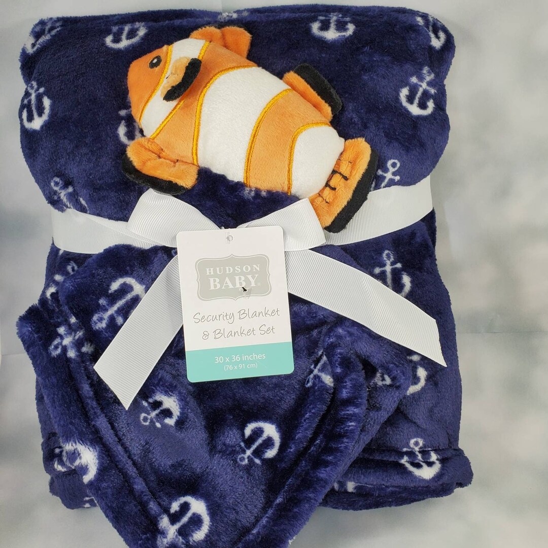 Personalized Clown Fish Lovey and Baby Blanket 2-piece Set, Custom ...