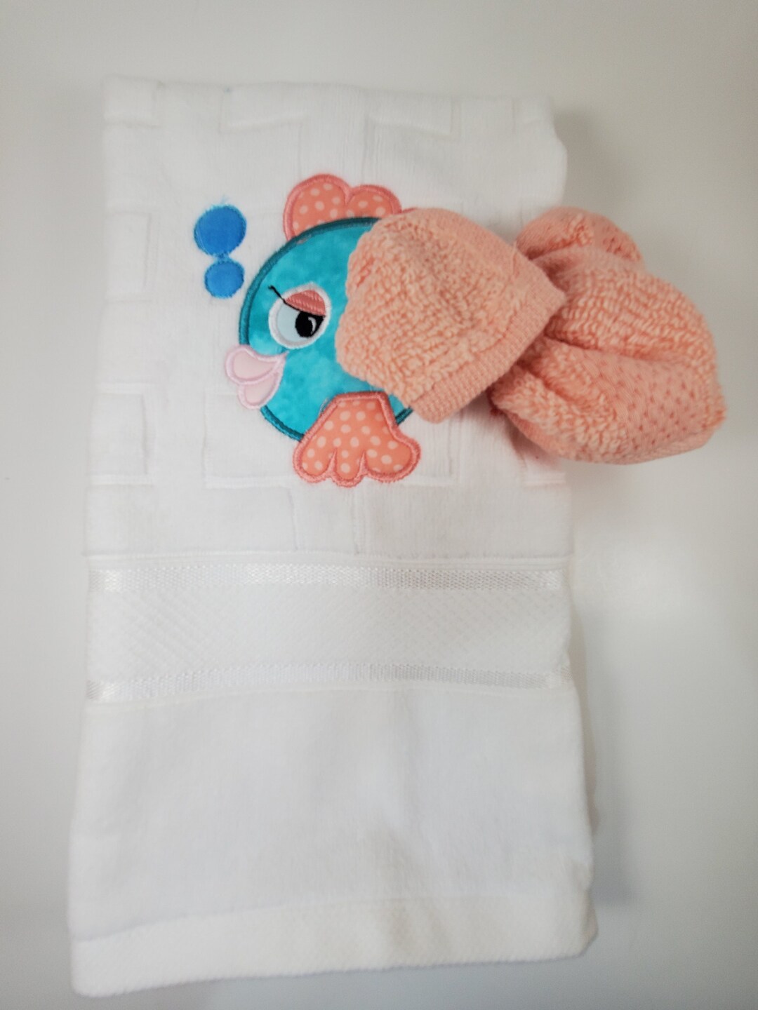 Tropical Fish Hand Towel and Wash Cloth, Ocean Beach Nautical Themed ...