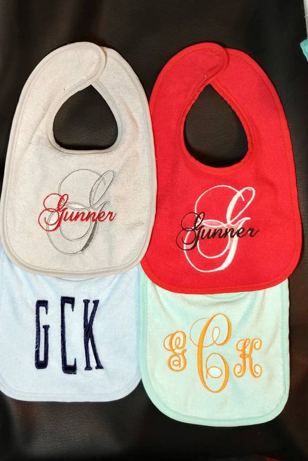Monogram Baby Bib, Girl Baby Bib, Boy Baby Bib, Terry Cloth Drool Bib ...