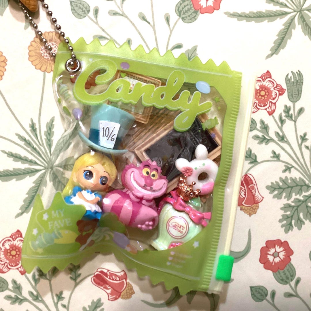 Kawaii Alice in Wonderland Miniature Swing Candy Bags.bag Charm ...