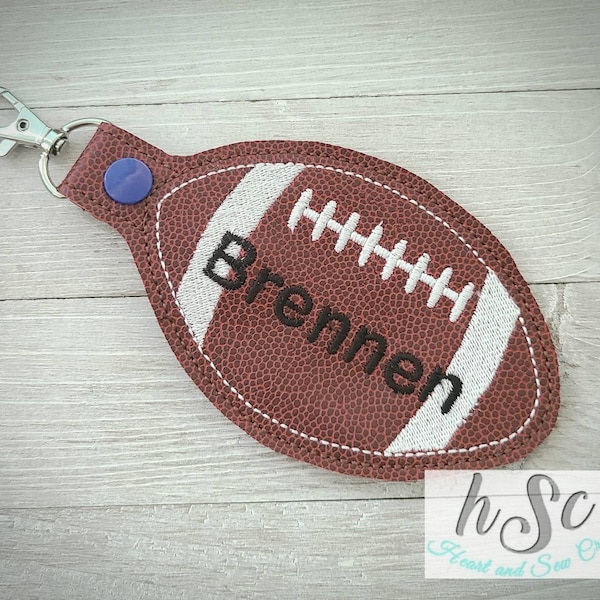 Football Keychain - Etsy
