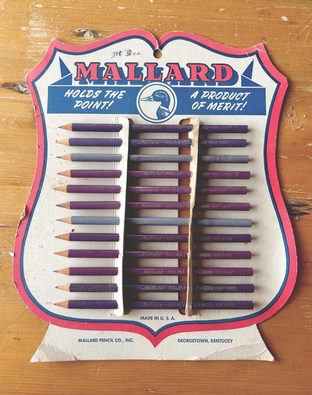 1940’s Mallard Pencils Display Board Full - Etsy