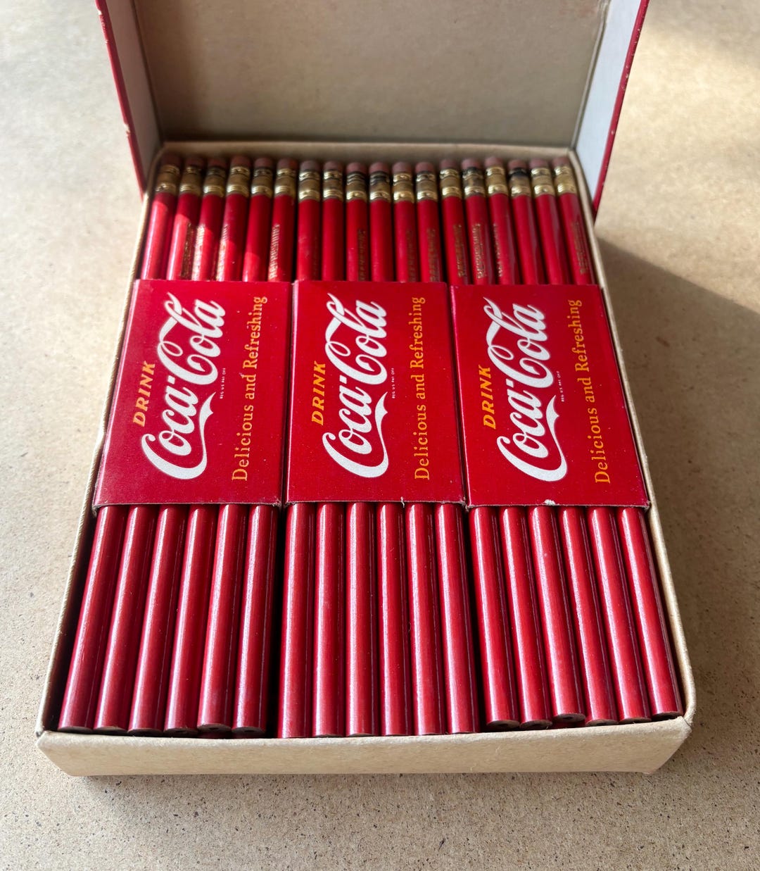 Vintage Coca Cola Pencils 1/2 Gross 1940s 50s Box - Etsy