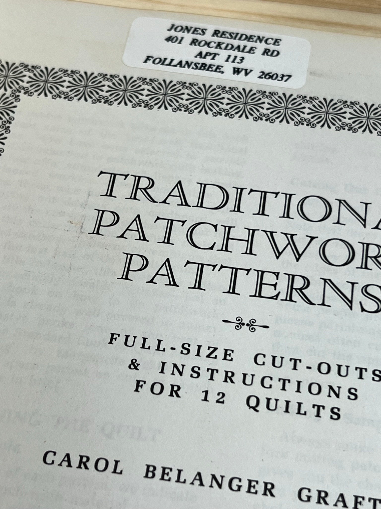Traditional Patchwork Patterns - Full-size Cut-outs and Instructions ...