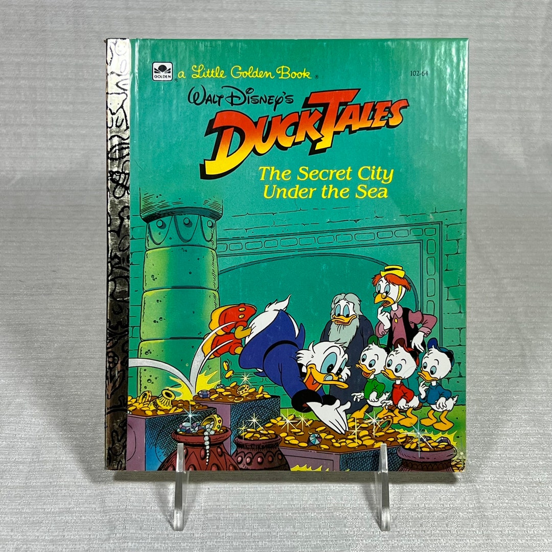 A Little Golden Book Walt Disney's Ducktales the Secret City Under the ...