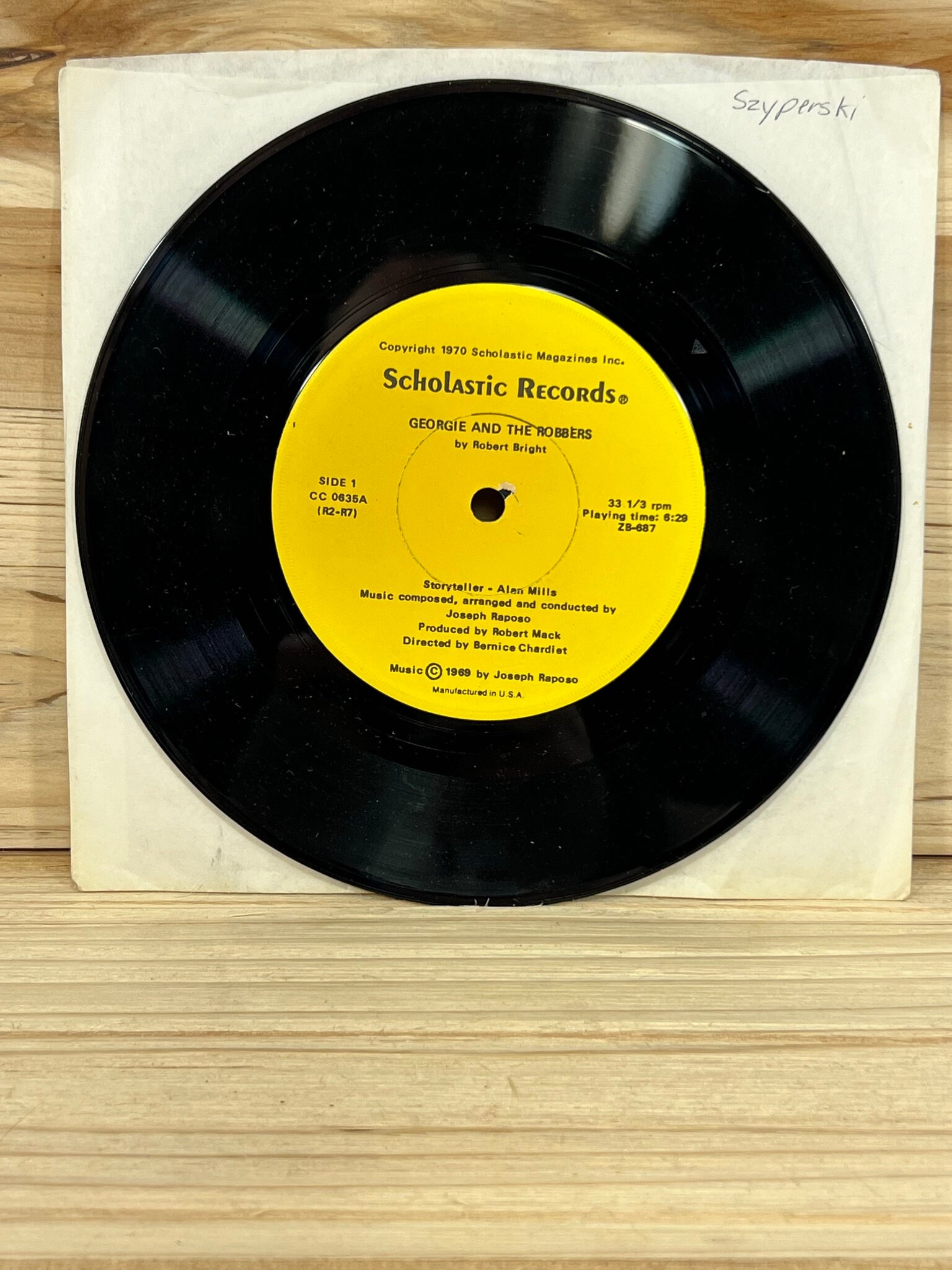 Scholastic Records - Georgie and the Robbers - 33 1/3 RPM - 1970 ...