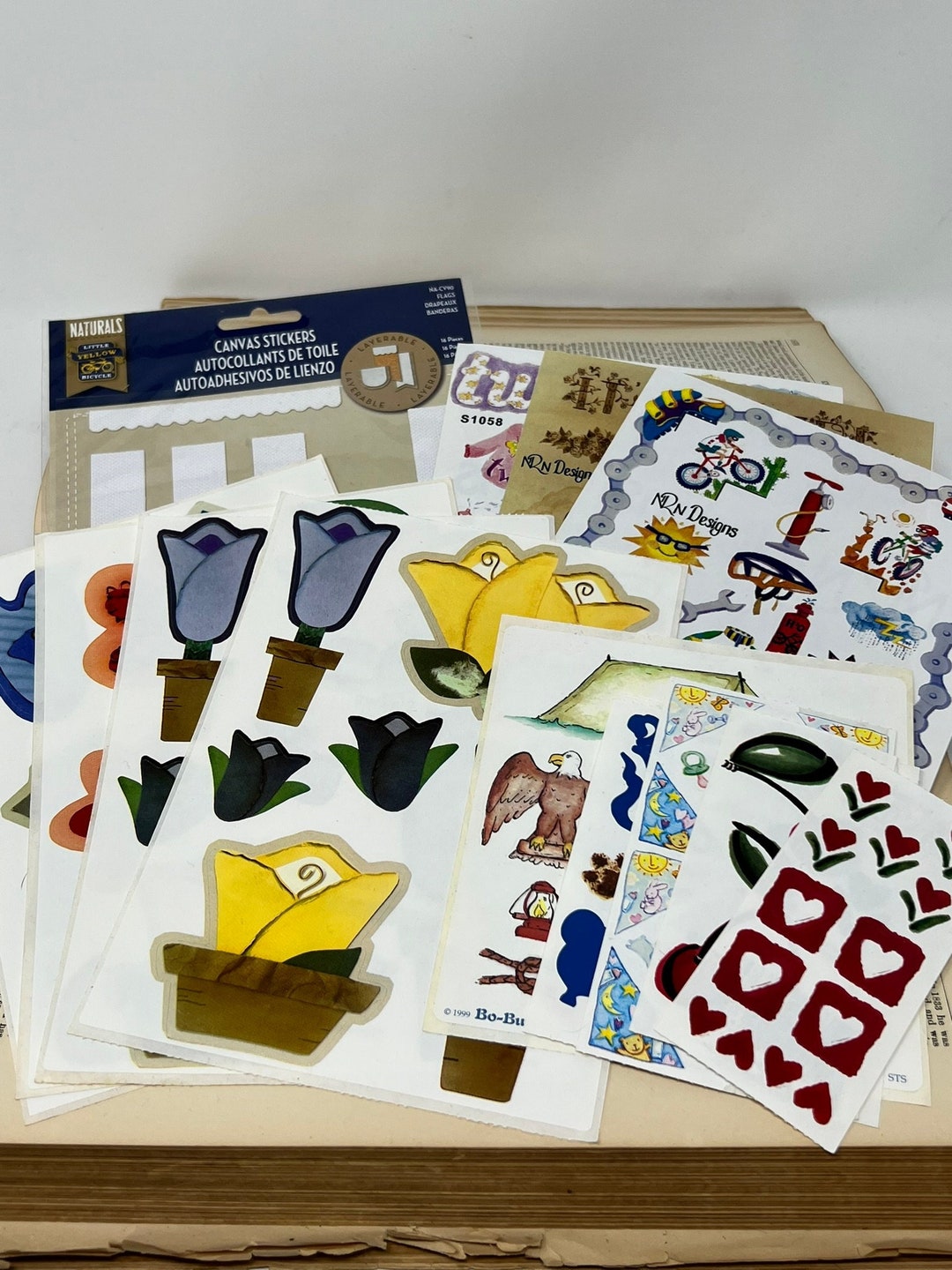 Sticker Lot #1 - Random Stickers for Scrapbooking, Journaling, Planners ...