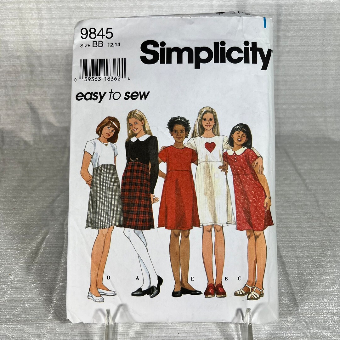 Simplicity 9845 Sewing Pattern - Uncut - Etsy