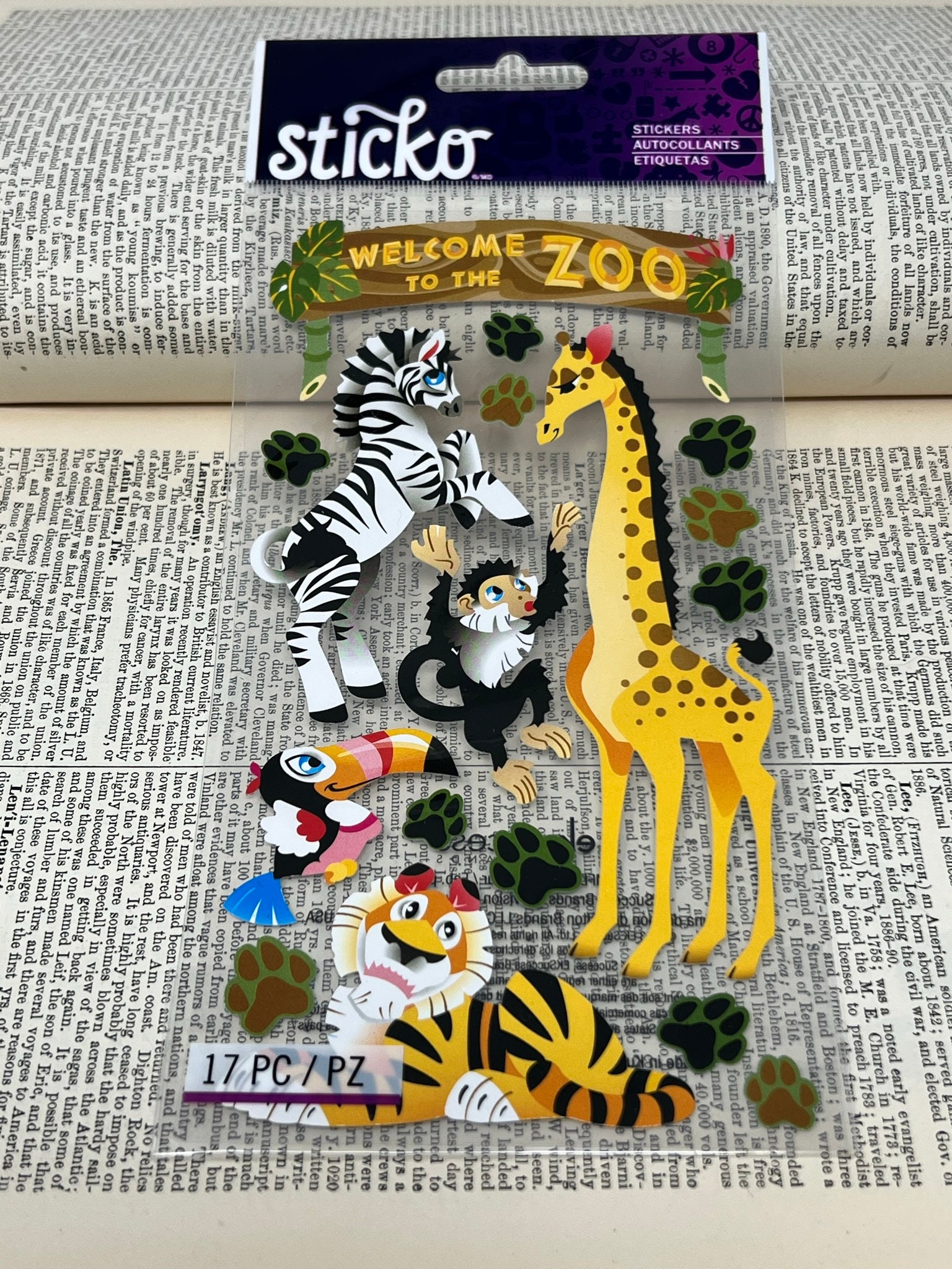 Sticko Stickers Welcome to the Zoo Scrapbooking, Journaling, Planners ...