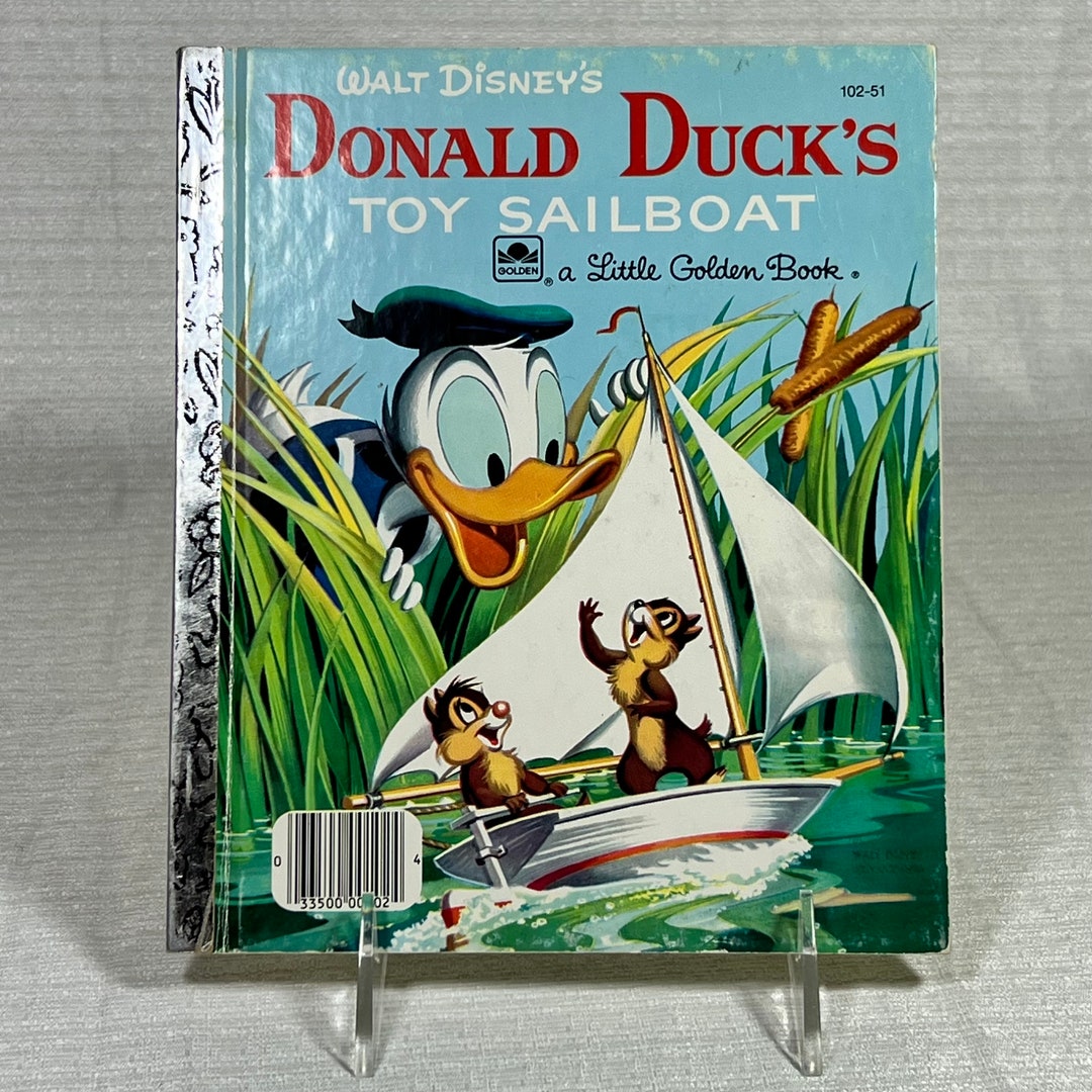 A Little Golden Book Walt Disney's Donald Duck's Toy Sailboat - Etsy