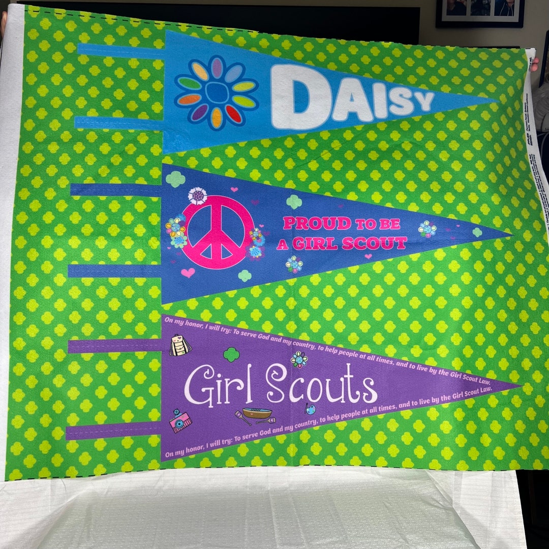 Riley Blake Girl Scouts Pennants Felt Fabric Panel - Etsy