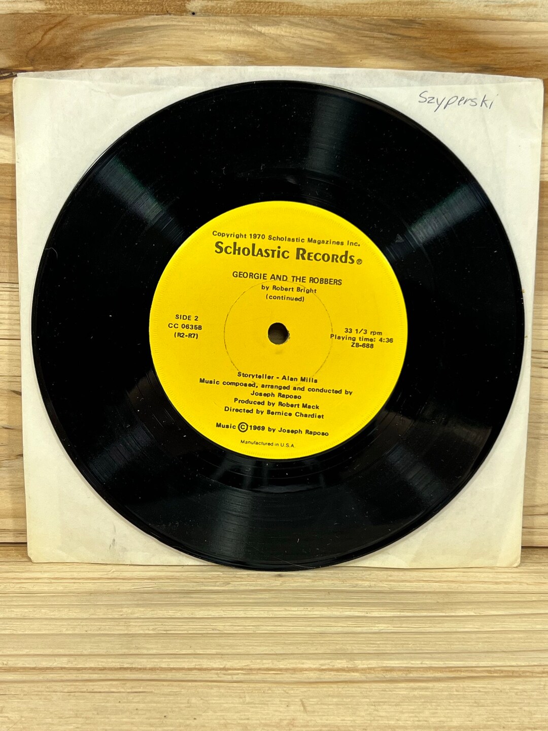 Scholastic Records - Georgie and the Robbers - 33 1/3 RPM - 1970 ...