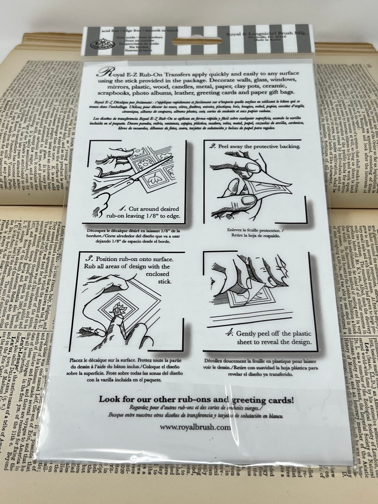 E-Z Rub on Transfers Metallic Foils Congratulations Strips Silver ...