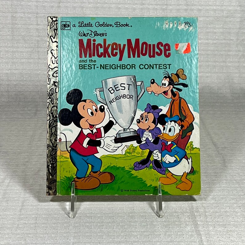 A Little Golden Book Walt Disney's Mickey Mouse and the Best-neighbor ...