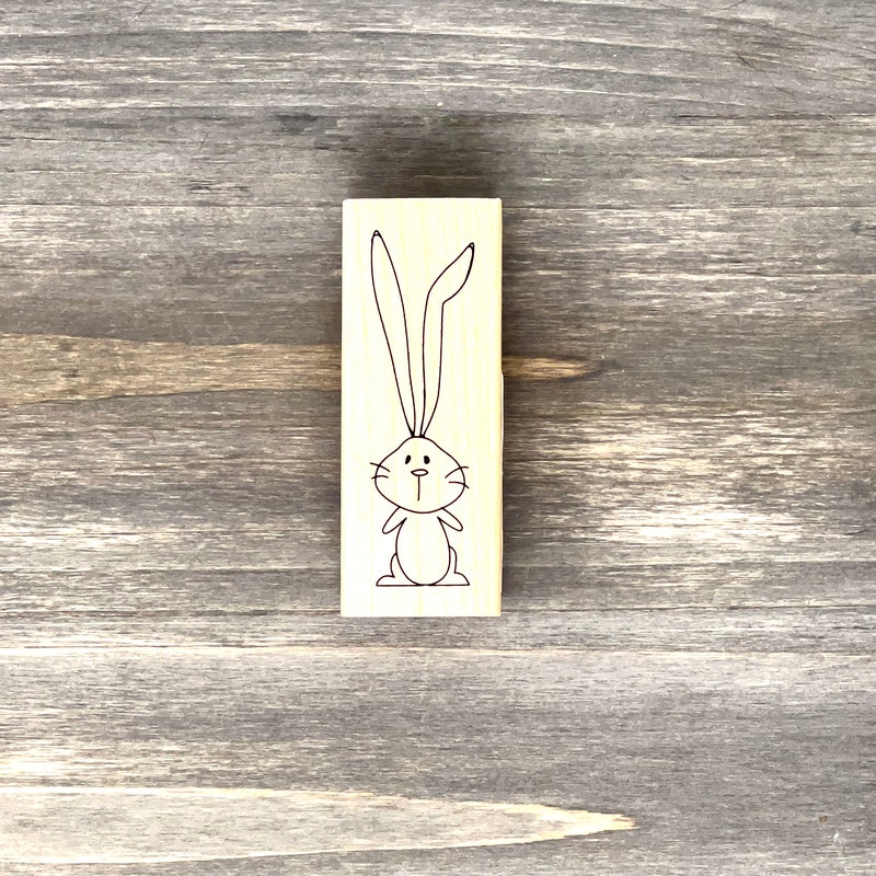 Bunny Rubber Stamp - Etsy