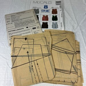 Mccall's 8337 Sewing Pattern Size Z Medium, Large, X-large - Cut, but ...