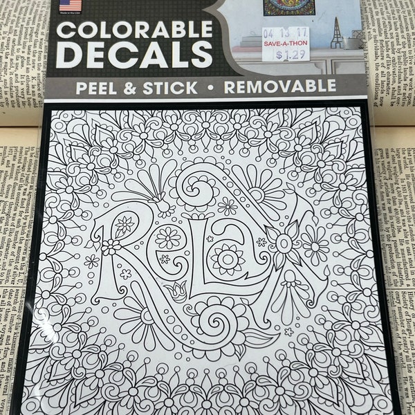 Coloring Wall Decals - Etsy