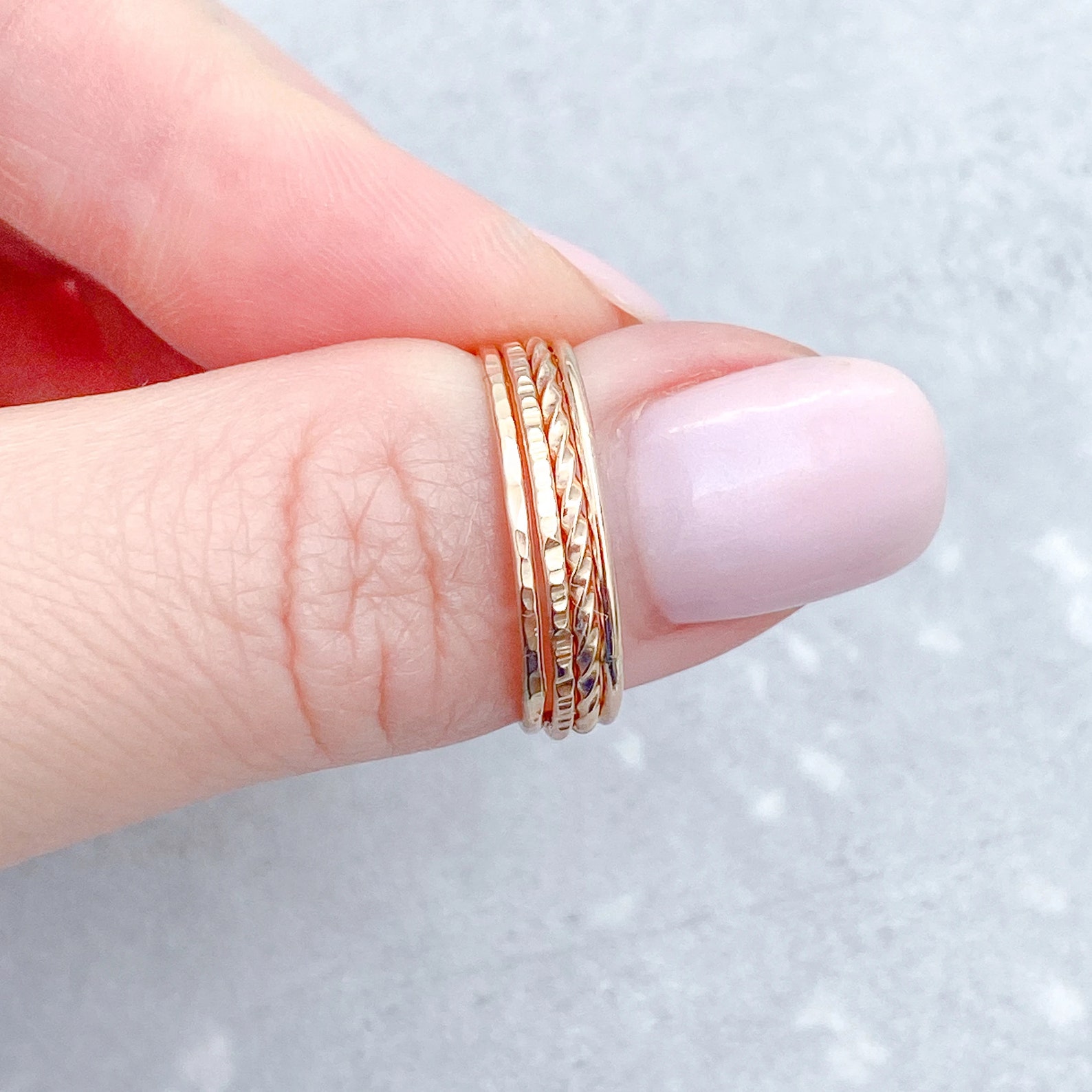 Smooth Round Ring-classic Gold Ring-midi Ring-stack Ring-skinny Gold ...